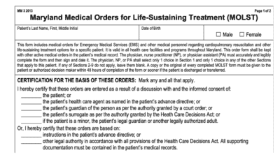 The 2023 Complete Guide to Completing the Maryland MOLST form - The ...